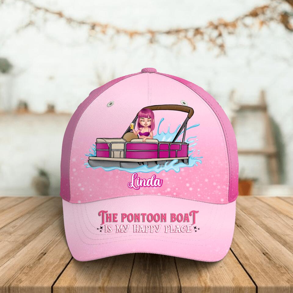 Custom Personalized Pontoon Queen Classic Cap - Gift Idea For Pontoon ...