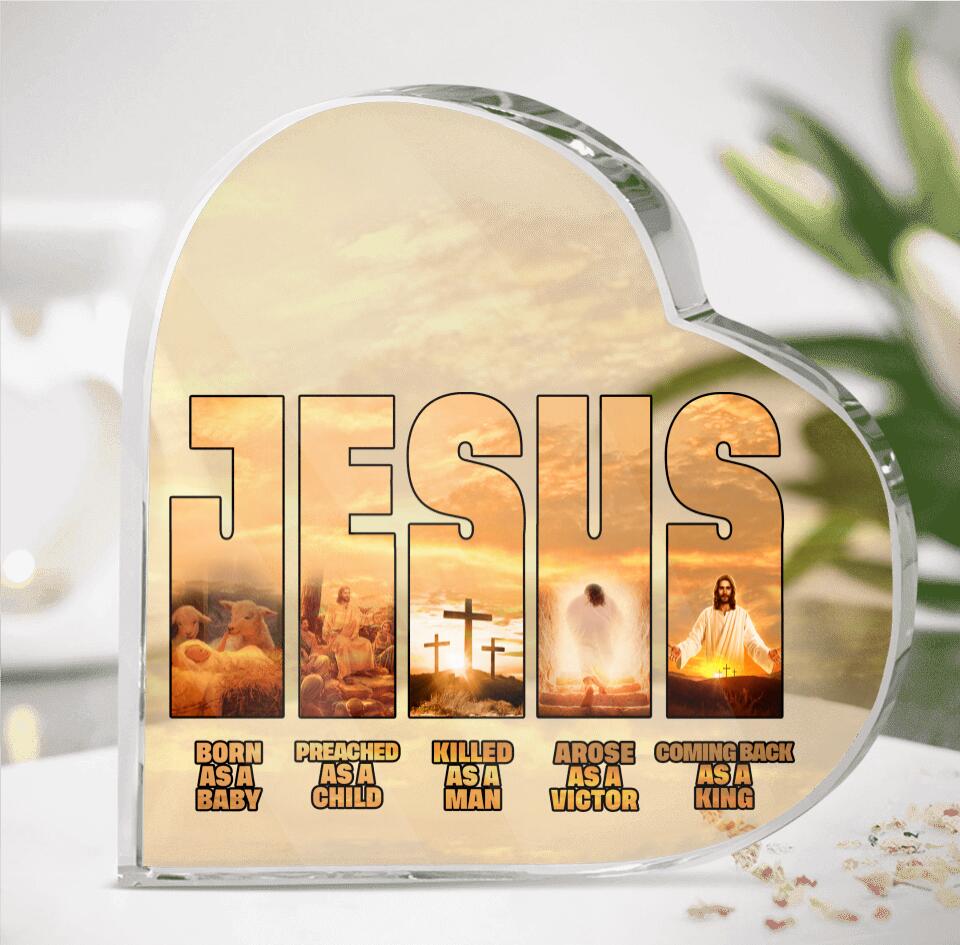 Custom Personalized Jesus Heart-Shaped Acrylic Plaque - Best Gift Idea ...