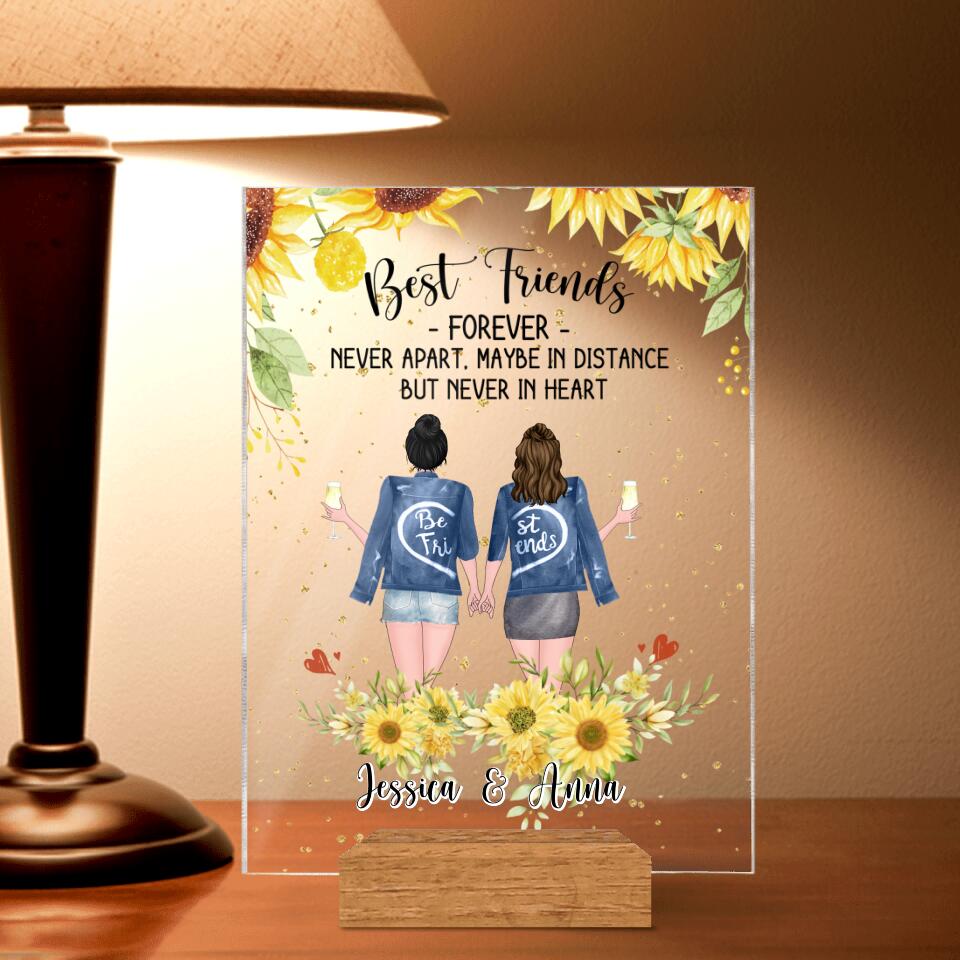 Personalized Friends Acrylic Plaque - Up to 4 Besties - Gift Idea For ...