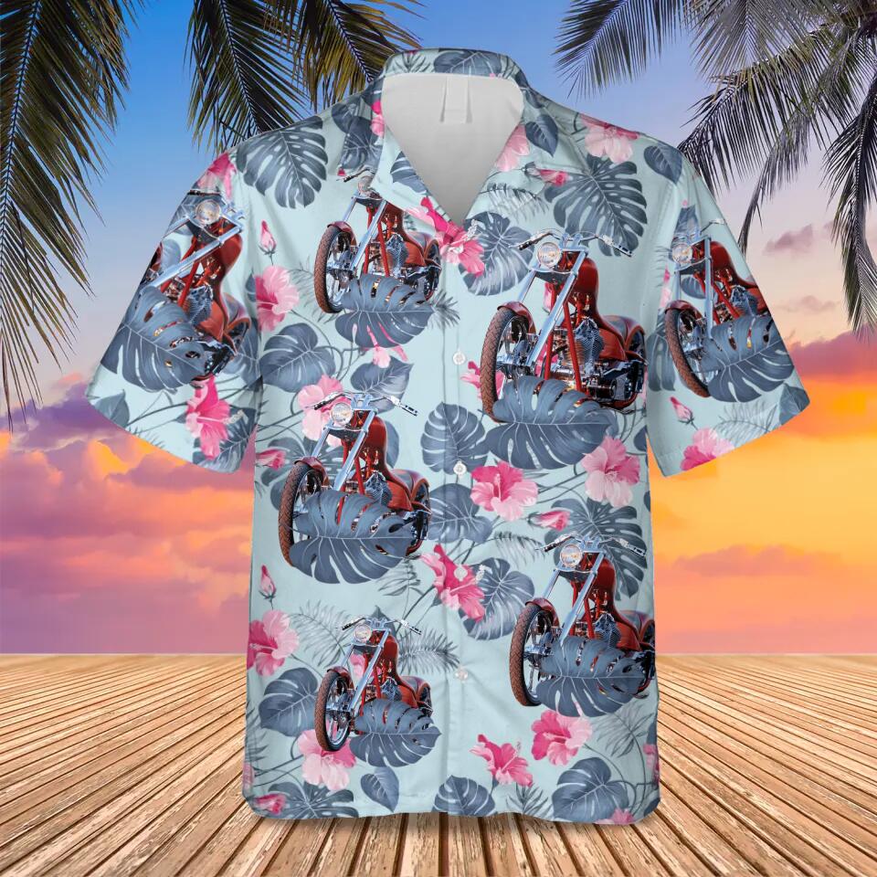 Personalized Custom Motorcycle/ Pontoon/ Camper Photo 3D Hawaiian Shir ...