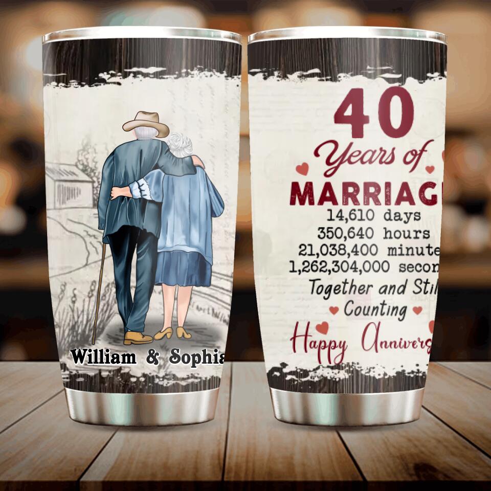 Custom Personalized Couple Anniversary Tumbler - Gifts Idea For Weddin ...