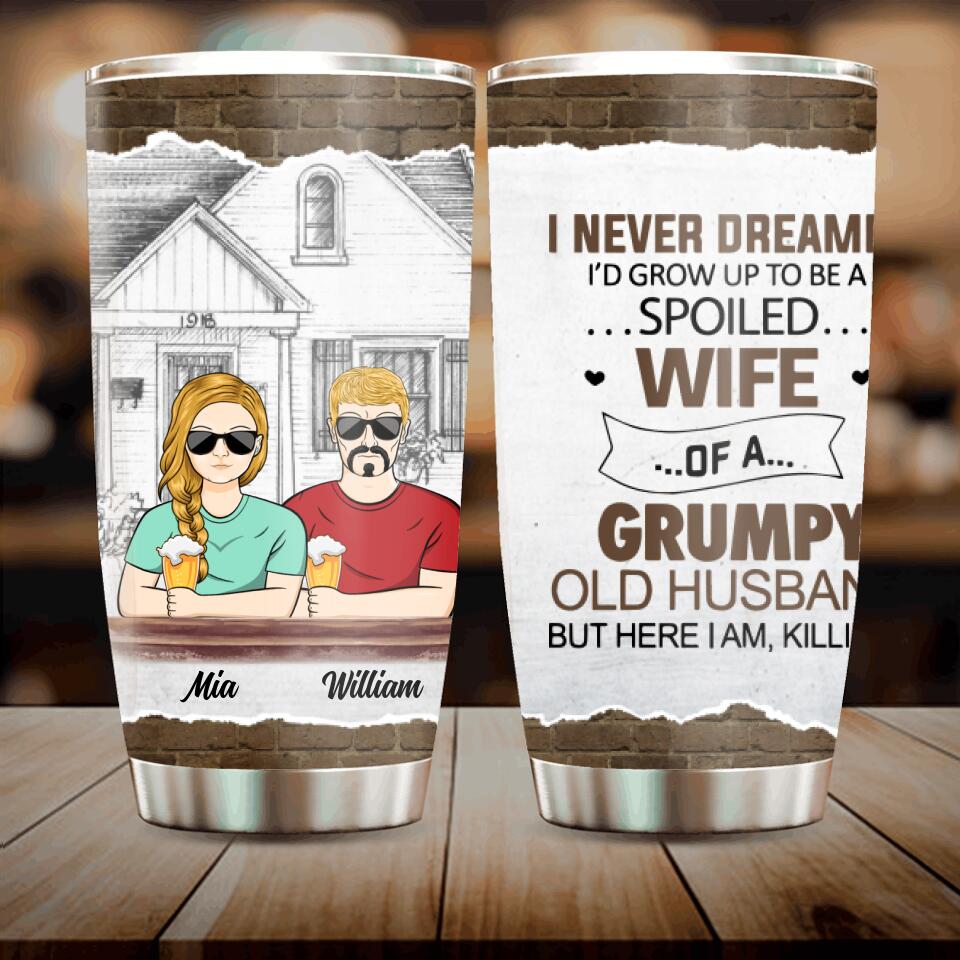 Personalized Couple Tumbler - Gift Idea For Couple - I Never Dreamed I ...