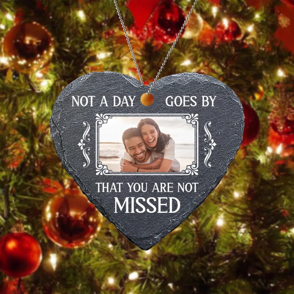 Personalized Heart Acrylic Ornament - Upload Couple Photo - Christmas ...