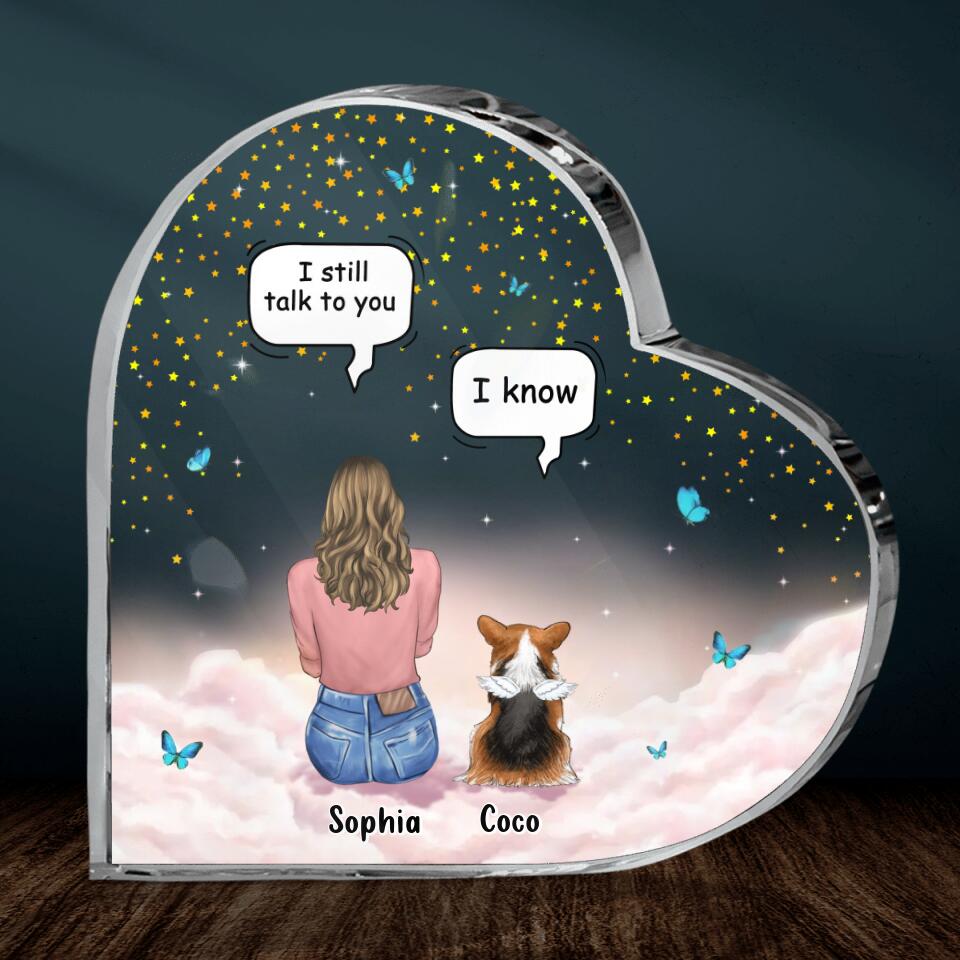 Personalized Memorial Pet Crystal Heart - Up to 4 Pets - Memorial Gift ...