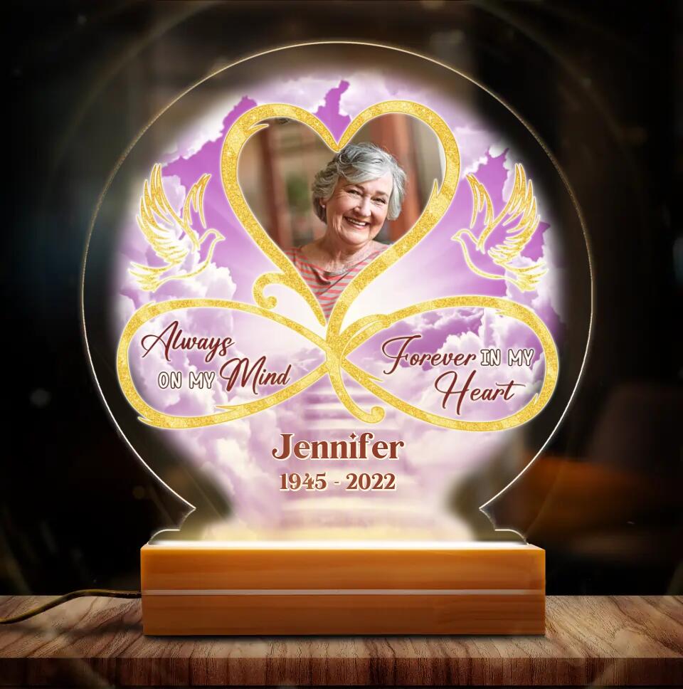 Custom Personalized Memorial Photo Acrylic Night Light - Memorial Gift ...