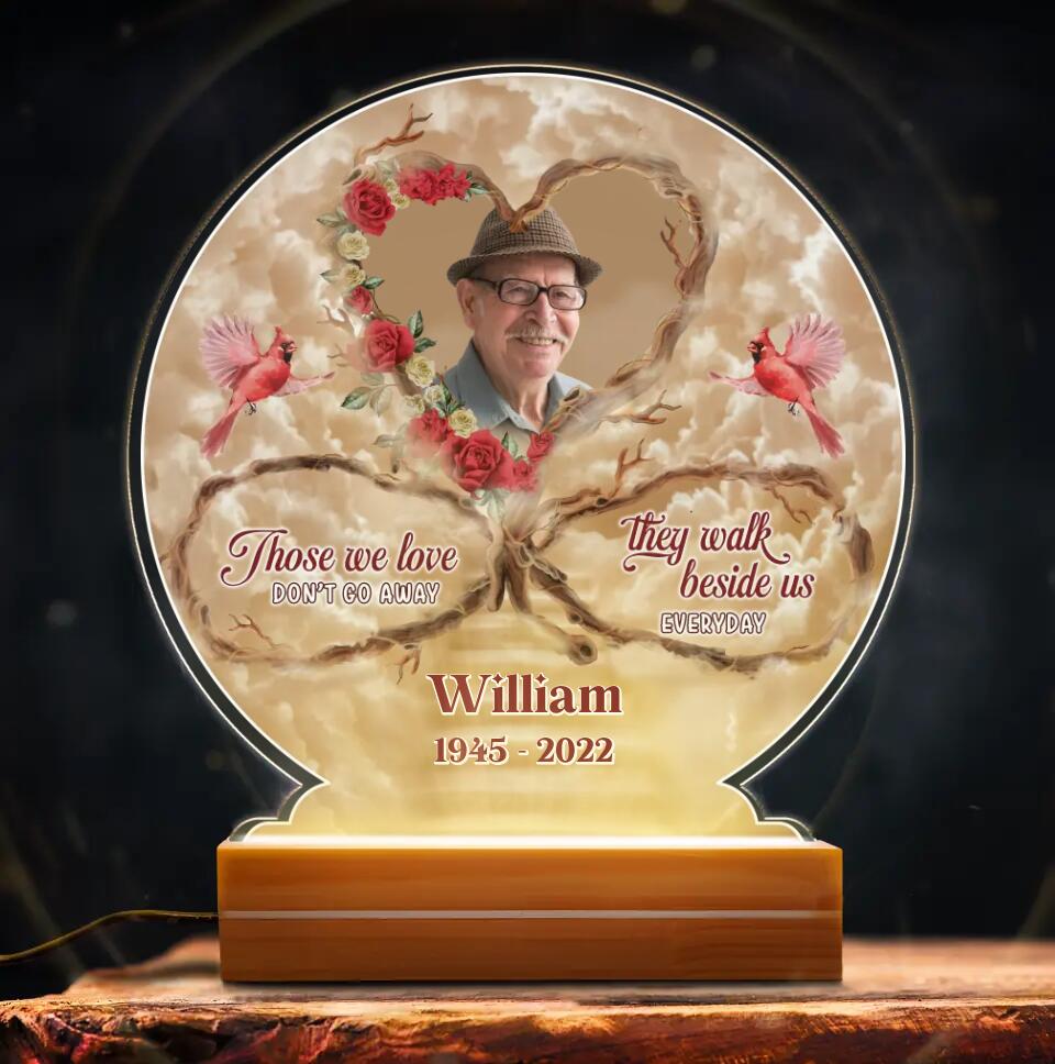 Custom Personalized Memorial Photo Acrylic Night Light - Memorial Gift ...