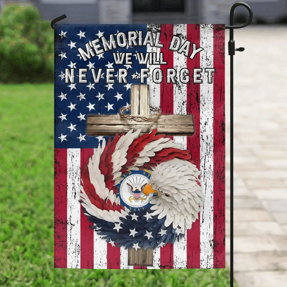 Custom Personalized Memorial Day Flag Sign - Memorial Gift/ Independen ...