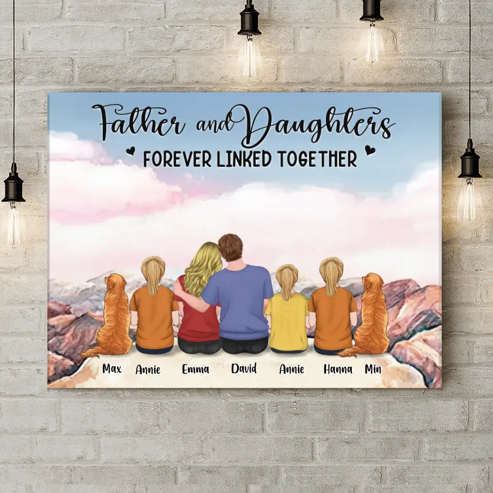 Custom Personalized Father's Day Canvas - Gift Idea For Father's Day F ...