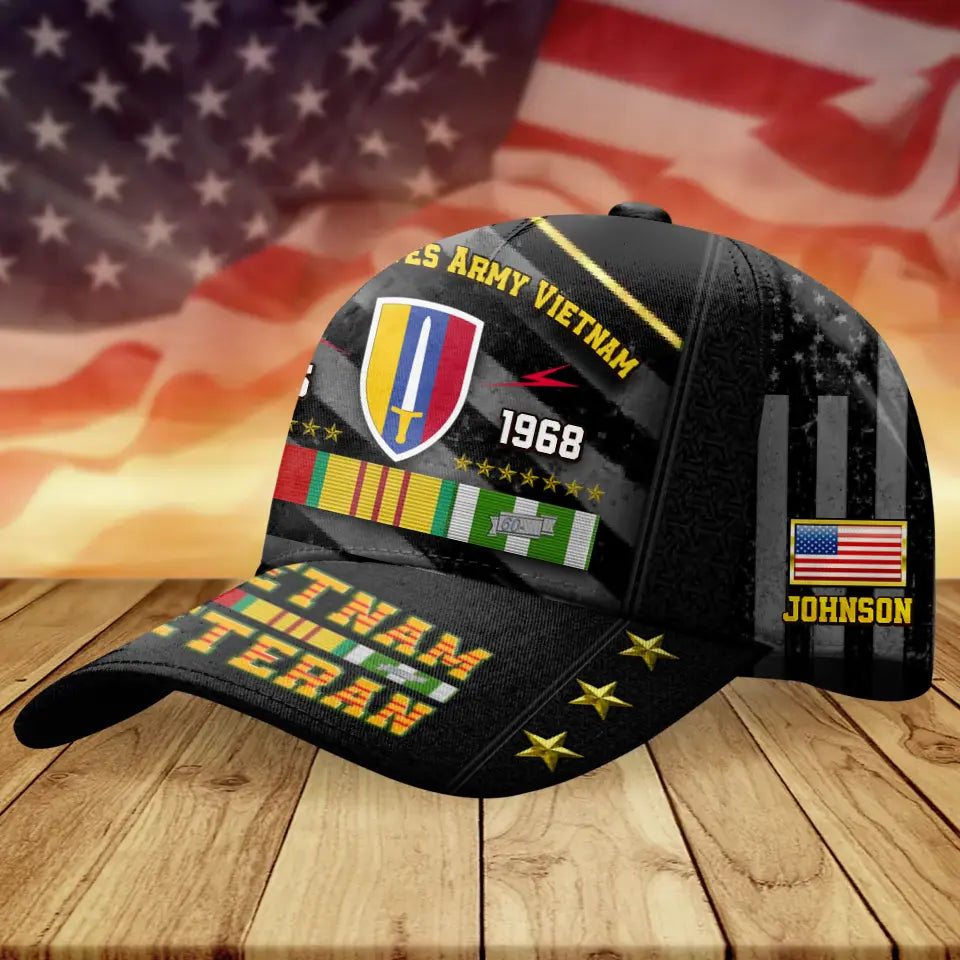 Personalized Vietnam Veteran Cap - Birthday/Father's Day Gift For Vete ...