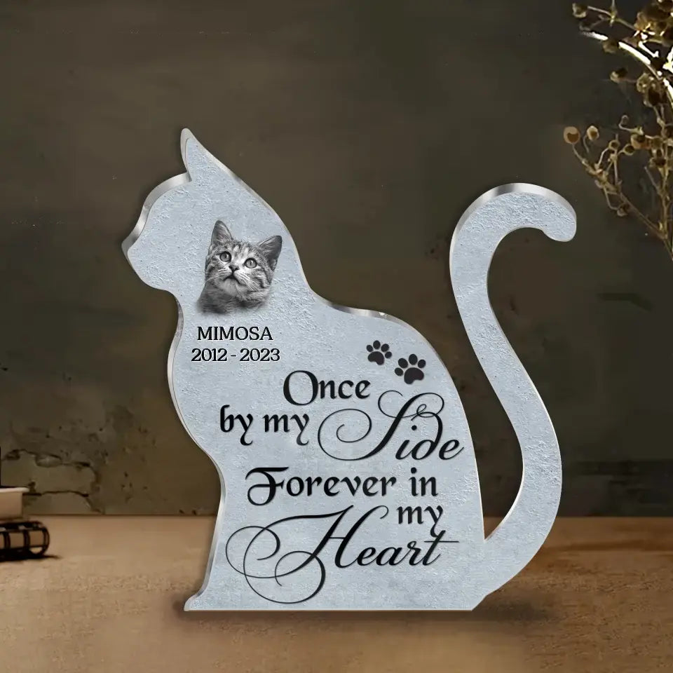 Custom Personalized Cat Photo Acrylic Plaque - Memorial Gift Idea for ...
