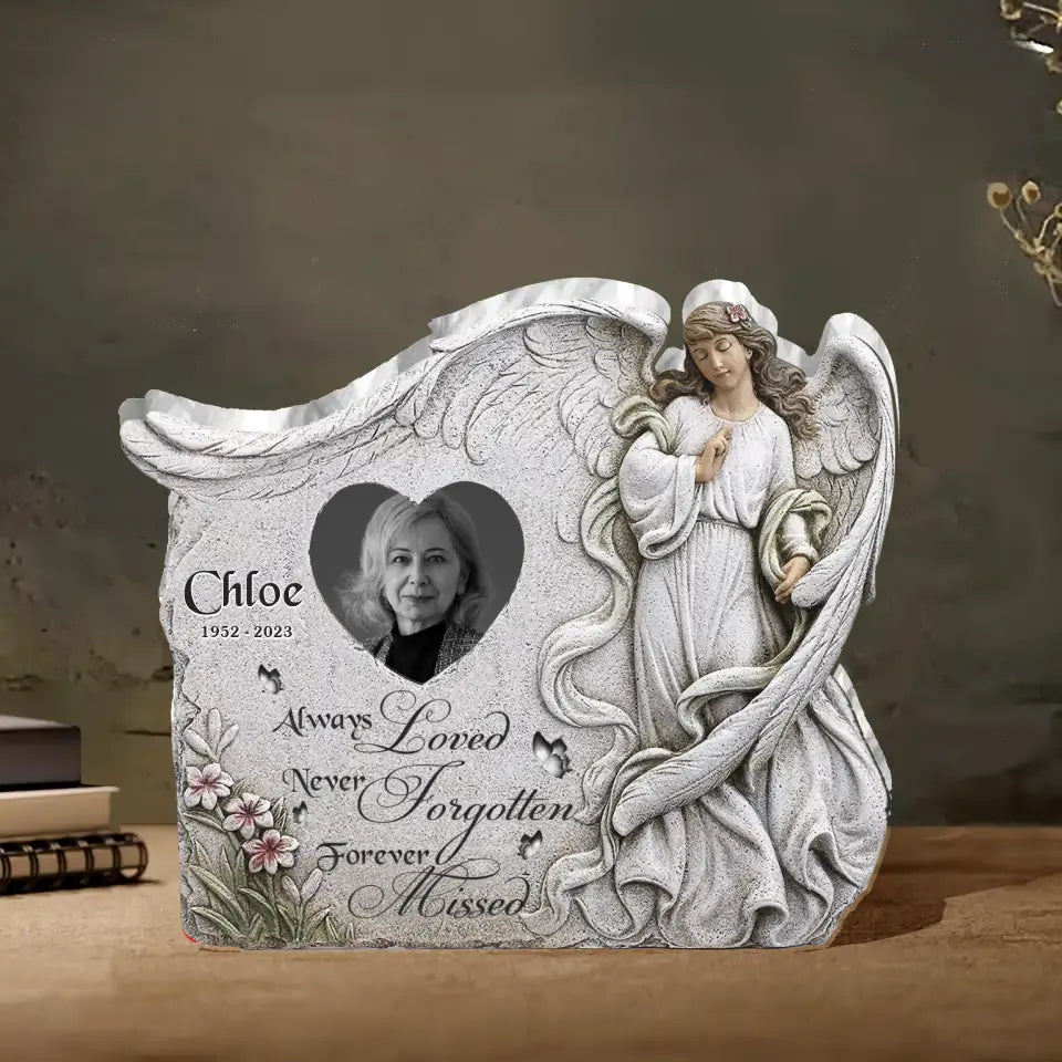 Custom Personalized Memorial Angel Photo Acrylic Plaque - Memorial Gif ...