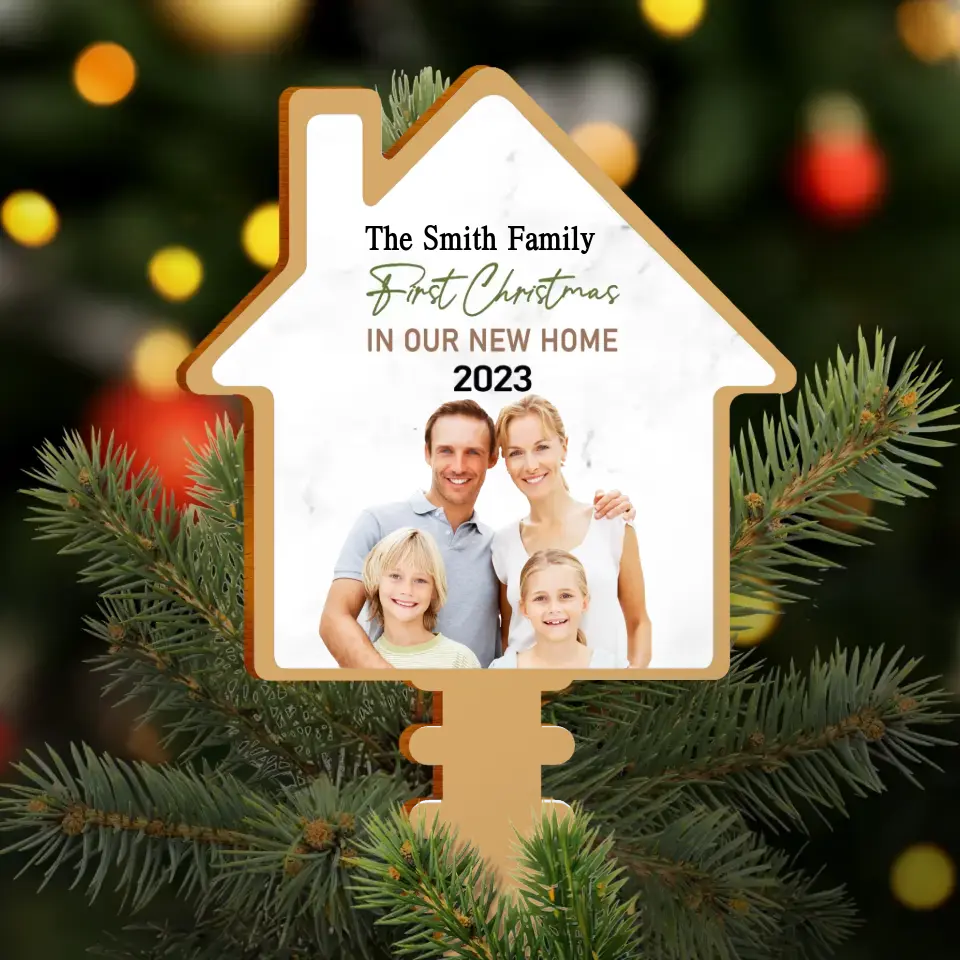 Custom Personalized Family Tree Topper - Upload Photo - Christmas Gift ...