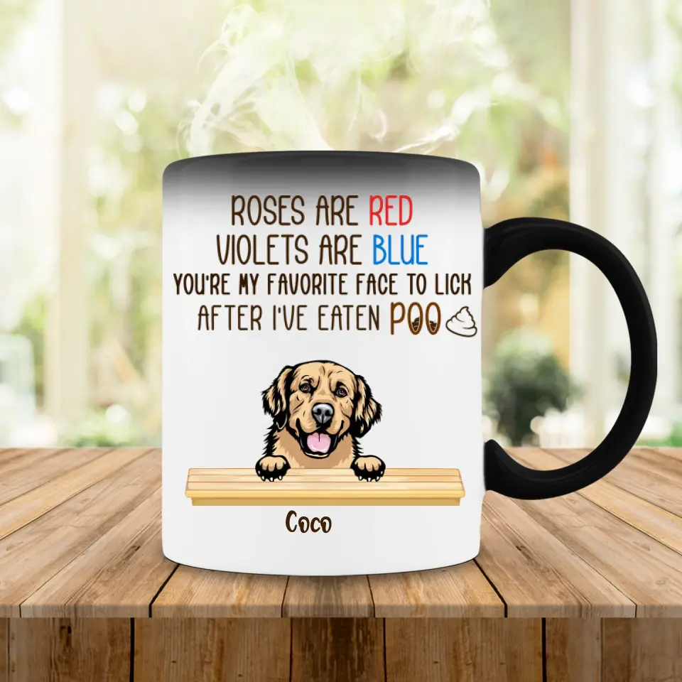 Personalized Dog Mom/ Dad Color Changing Beverage Mug - Gift Idea For ...