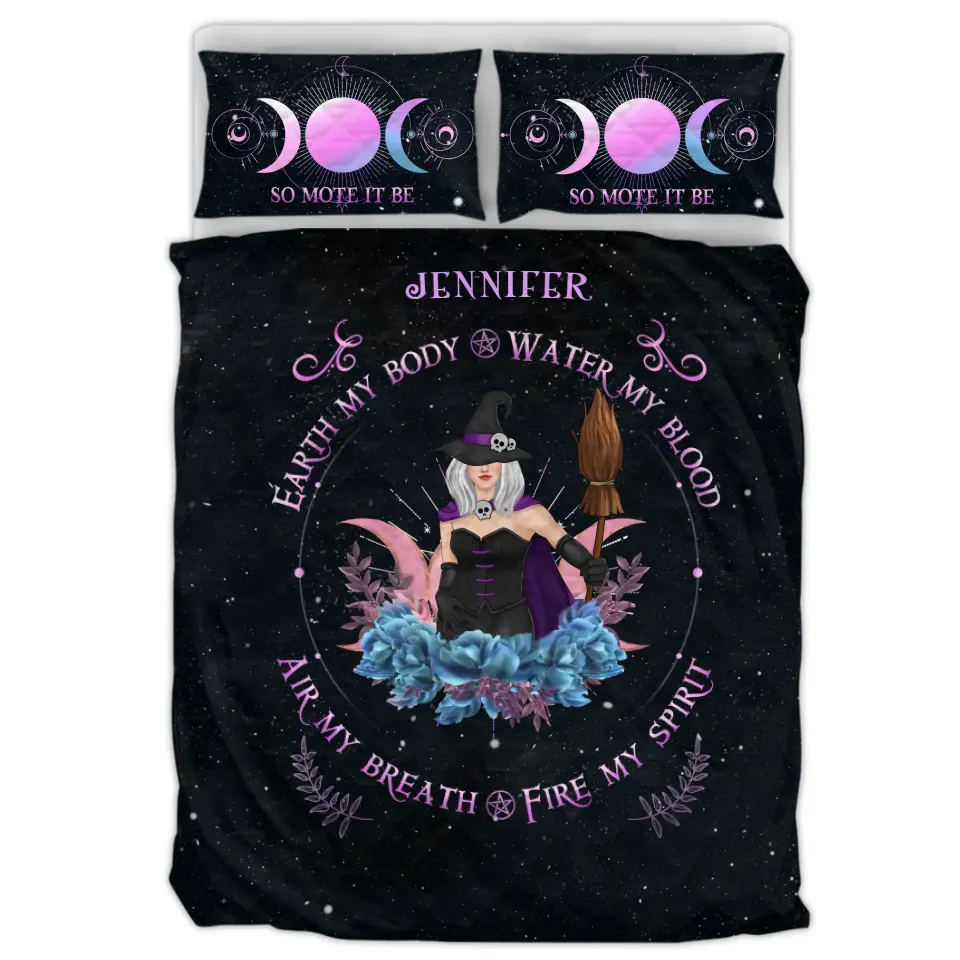 Personalized Witch Quilt Bed Sets - Gift Idea For Witch Lovers - Air M ...