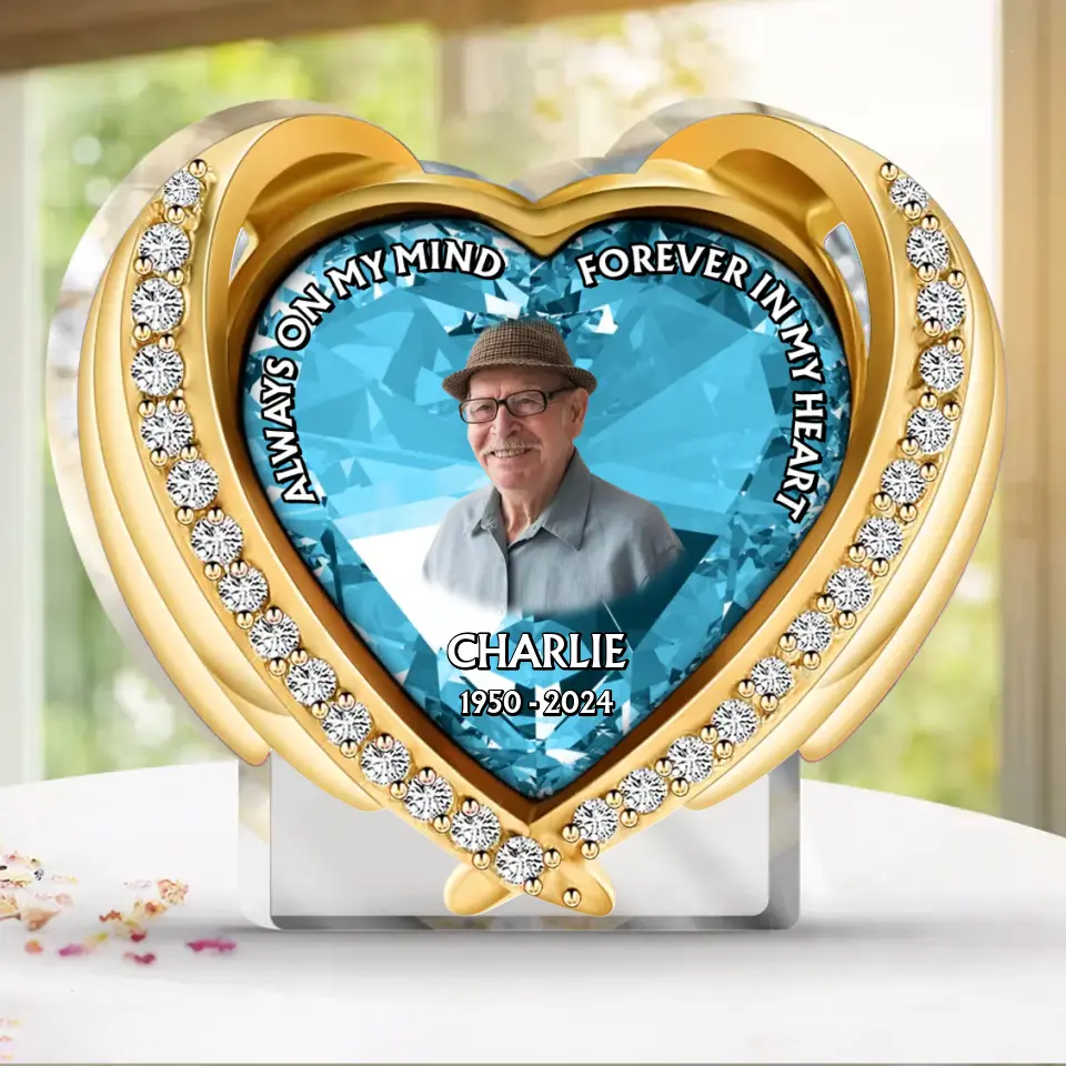 Custom Personalized Memorial Acrylic Plaque - Memorial Gift Idea - Upl ...