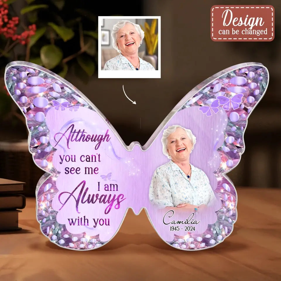 Custom Personalized Butterfly Memorial Acrylic Plaque - Upload Photo ...