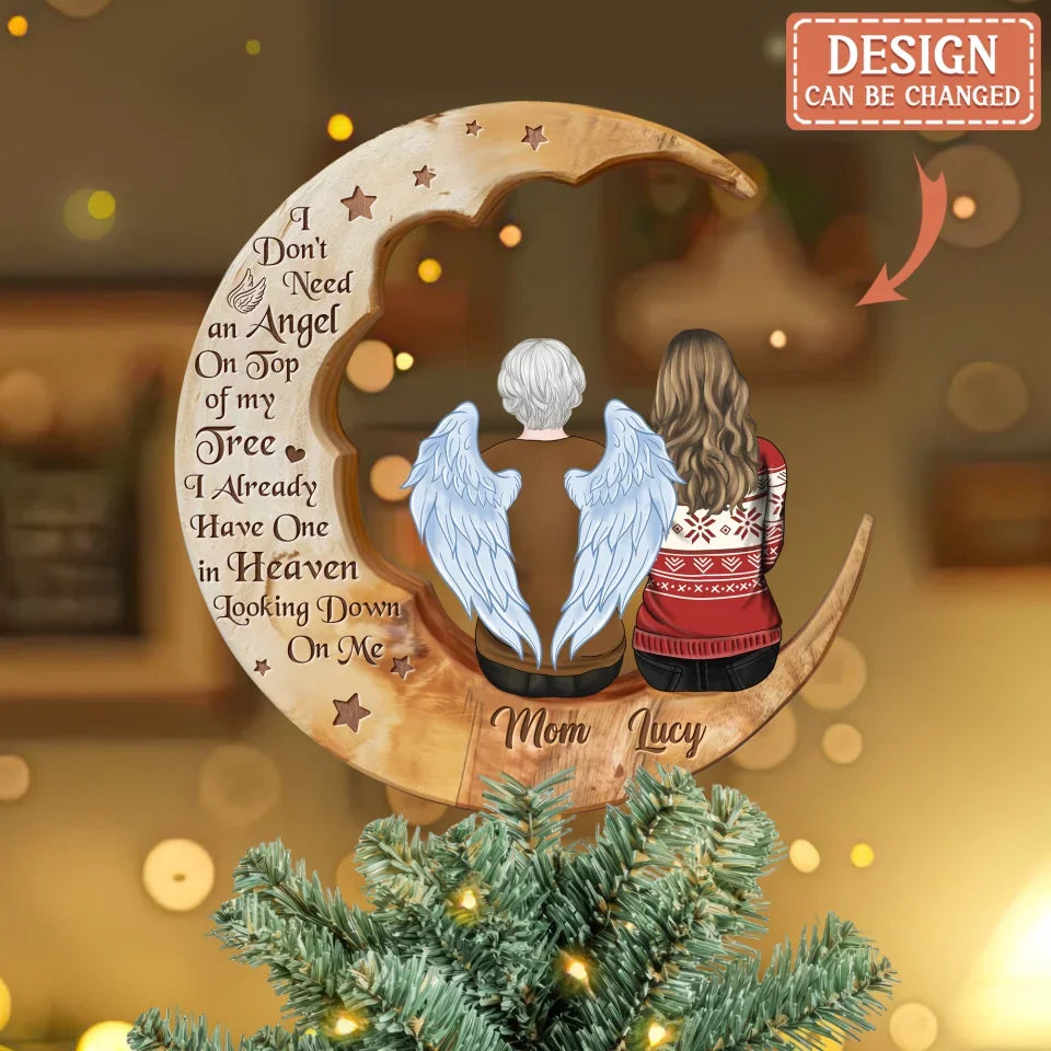 Custom Personalized Memorial Family Tree Topper- Christmas Gift Idea F ...