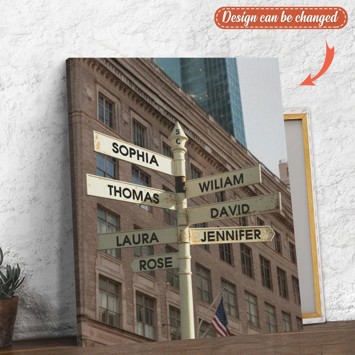 Personalized Retro Street Sign Canvas - Gift Idea For Family Members ...